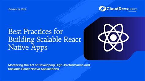 Best Practices For Building Scalable React Native Apps