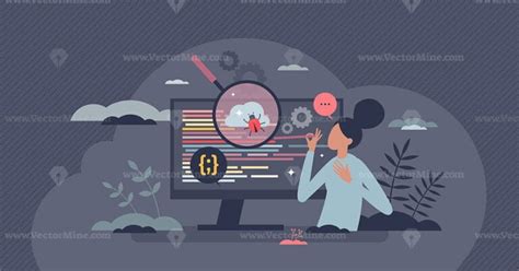 Functional Testing And Software Bug Detection Outline Icons Collection