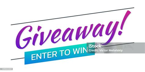 버튼을 이기기 위해 입력 한 경품 배너 텍스트 나 글자를 포기하십시오 콘테스트 상품 또는 무료 선물 디자인을위한 소셜 미디어 포스터 템플릿 벡터 그림입니다 알림 메시지에