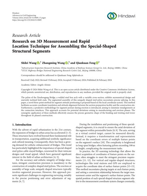PDF Research On D Measurement And Rapid Location Technique For Assembling The Special Shaped