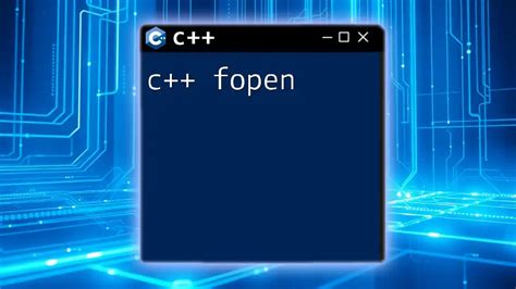 Mastering C Fopen A Quick Guide To File Access