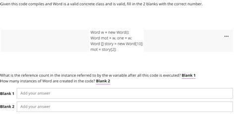 Solved Given The Following Class And Declaration Is Valid