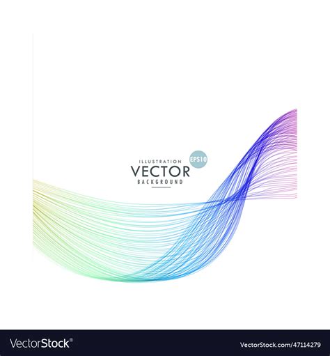 Abstract Blue Lines Wave Background Royalty Free Vector