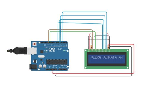 Circuit Design Display Using Lcd Tinkercad