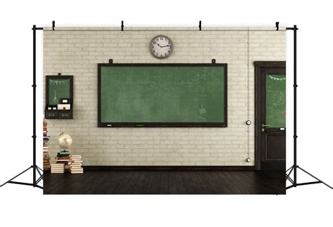 Back To School Empty Retro Classroom Backdrop Dbd7 45 Dbackdrop