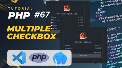 Php Tutorial 67 Multiple Checkbox Youtube