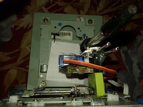 Mini Cnc Machine Arduino Based And Adafruit Driver Motor L293d V1 And 2mini Stepper Cddvd Player