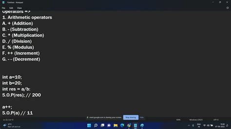 Session 6 Arithmetic Operators Comparison Operators In Java Youtube