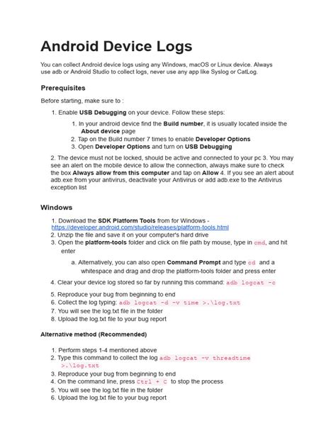 Android And Ios Device Logsdocx Pdf Ios Mac Os