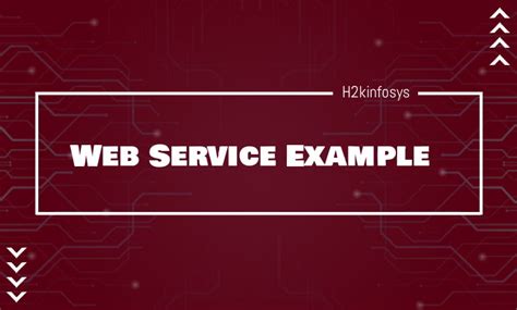 Web Service Example And Configuration H2k Infosys Blog
