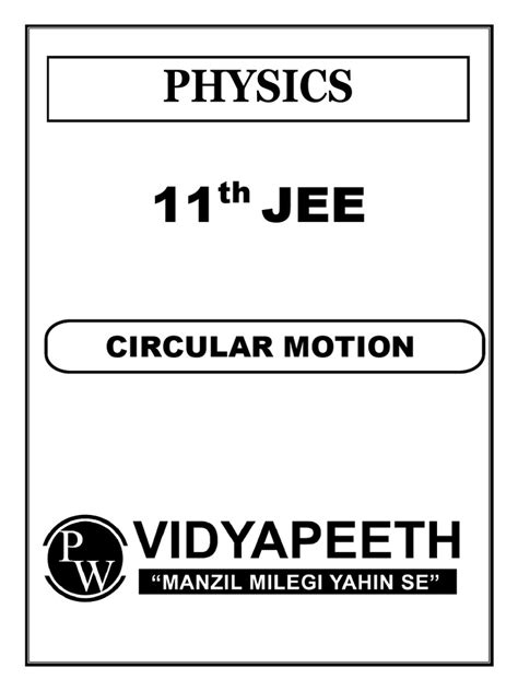 Circular Motion Dpps Only Pdf Pdf Acceleration Force