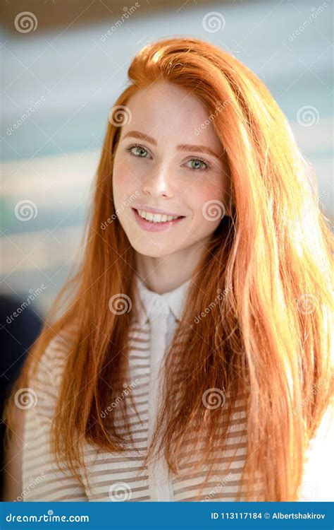 Fat Ginger Female In Red Spiked Top Black Leather Skirt She Spread