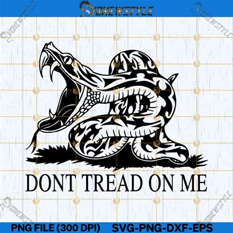 Dont Tread On Me Svg Png Dxf Eps Instant Download