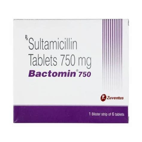 Sultamicillin 750 Mg Tablet Treatment Bacterial Infections At ₹ 539