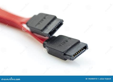 PC SATA Hard Disk Drive Cable With Connectors Stock Photo Image Of Detail Electrical