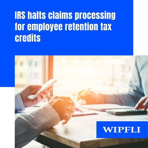 Wipfli On Linkedin Irs Halts Erc Claims Processing