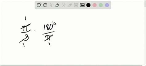 SOLVED Convert the angle from radian measure into degree measure π 3