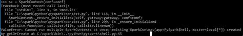Apache Spark Cannot Run Multiple Contexts At Once Stack Overflow