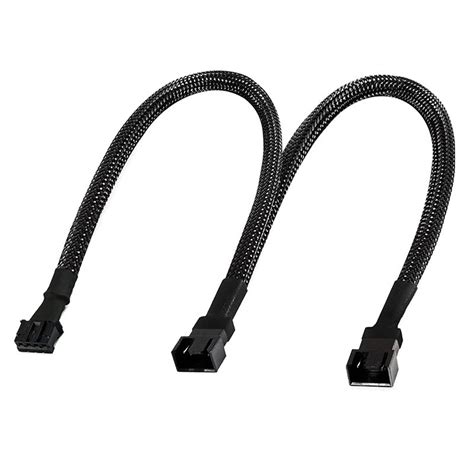 Wholesale PWM Fan Splitter 4 Pin Adapter Cable Sleeved Braided Y Splitter For Desktop Computer