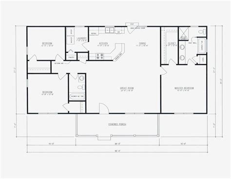 2 Bedroom 3 Bath House Plans
