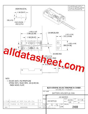 2469 Datasheet(PDF) - Keystone Electronics Corp.