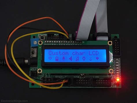 Lcd16x2 Custom Character Display Using Avr Atmega16atmega32 A