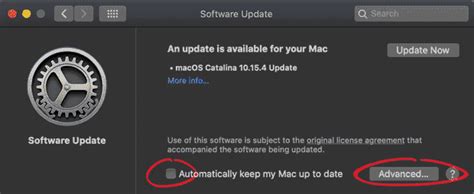 macos tips how to disable automatic mac software updates