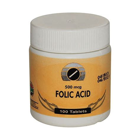 Portfolio Folic Acid 05mg 100 Tablets Med365