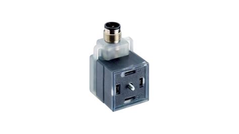 Vad 1a 1 3 M12 5 Lumberg Automation Vad 2p Pe Plug Solenoid Valve Connector With Indicator