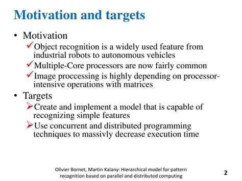 Ppt Hierarchical Model For Pattern Recognition Based On Parallel And Distributed Computing