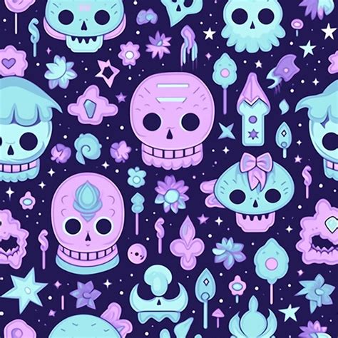 Premium Photo A Skull Seamless Patten Background