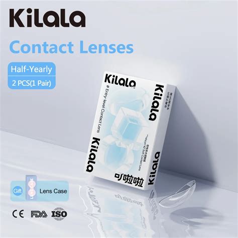 Kilala 콘택트 렌즈 2pcs 디옵터 시력 교정용 반년 렌즈 1 ~ 10도의 건조한 눈에 적합 Aliexpress