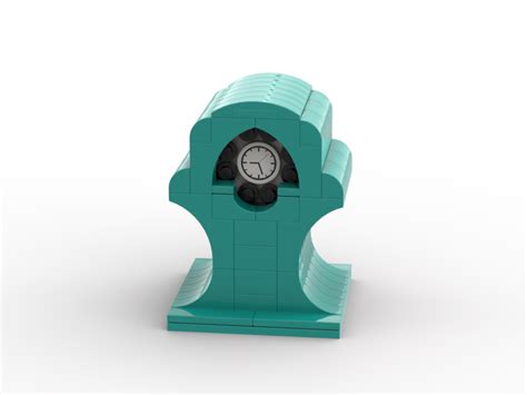 Lego Moc Turquoise Clock By Reddragonbricks Rebrickable Build With Lego