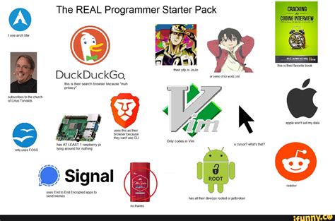 The Real Programmer Starter Pack Use Arch Btw This Is Their Favorite