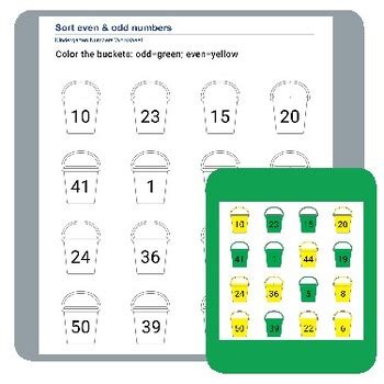 Classifying Numbers As Even Or Odd By WonderTech World TPT