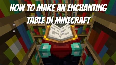 How To Make An Enchanting Table In Minecraft YouTube