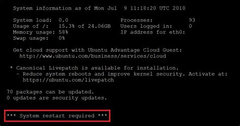 System Restart Required Automated Linux Kernel Patches Devanswers
