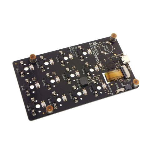 MACROPAD RP Bare Bones Keyboard Module With LED Backlight Encoder And Display Kamami On