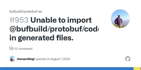 Unable To Import Bufbuildprotobufcodegenv1 In Generated Files · Issue 953 · Bufbuild
