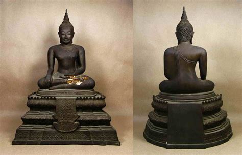 พระพุทธรูปสำคัญๆทุกวัดทั่วไป พระบูชา หลวงพ่อวัดไร่ขิง สวยหนา เก่า หน้าตัก 5 นิ้ว สวย