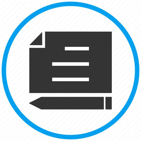 Document Edit Edit File Editing Modify Pen Pencil Write Icon