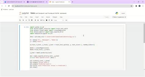 [video] yash kapoor on linkedin task 5 sales prediction using python