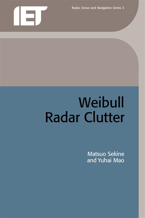 Weibull Radar Clutter Iet Digital Library