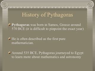 Pythagoras Ppt PPT