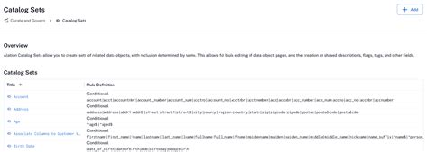 Manual Catalog Sets — Alation User Guide