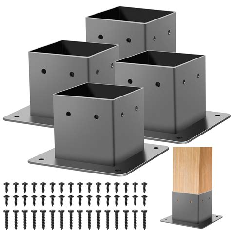 4x4 Post Base 4pcs Post Brackets