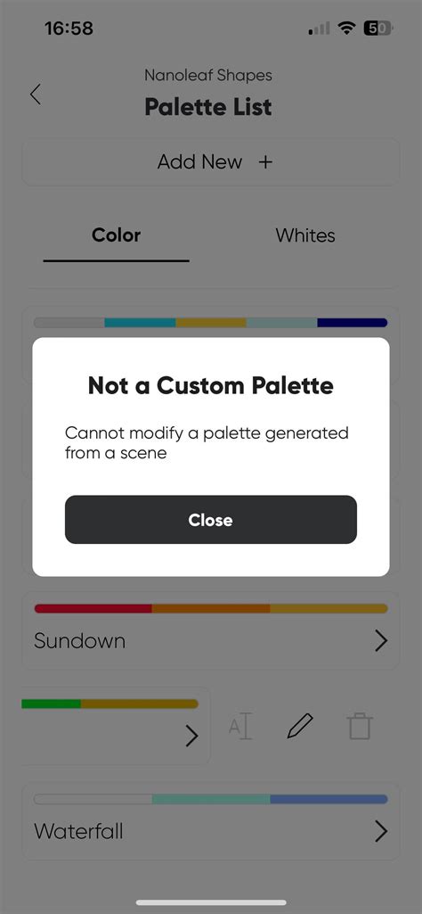 How To Delete A Palette Color R Nanoleaf