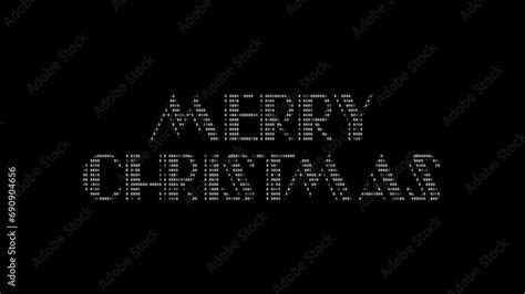 Merry Christmas Ascii Word Animation Loop On Black Background Ascii