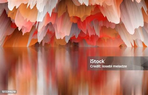 추상적인 풍경 초현실적인 호수와 반사 예술 창의성 및 상상력 3d 그림 0명에 대한 스톡 사진 및 기타 이미지 0명 개념 거리가 먼 Istock