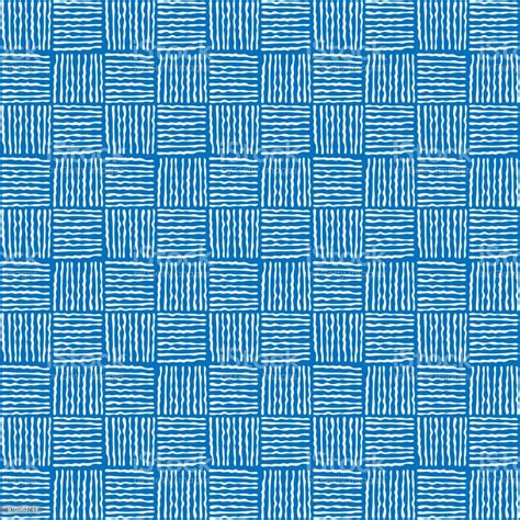 현실적인 그래픽 디자인 바탕 화면 배경에 대 한 백색과 파란 직물 섬유 소재 질감 패턴입니다 완벽 한 장식입니다 벡터 일러스트 레이 션 고풍스런에 대한 스톡 벡터 아트 및